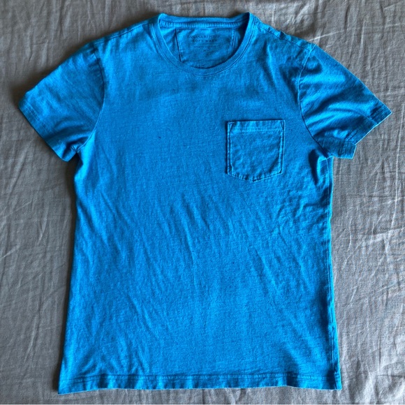 Banana Republic | Shirts | Cerulean Blue Soft Wash Pocket Tee Banana ...